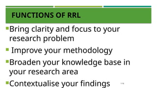 CHAPTER 2 - RRL - Practical Research 2 - SHS | PPTX