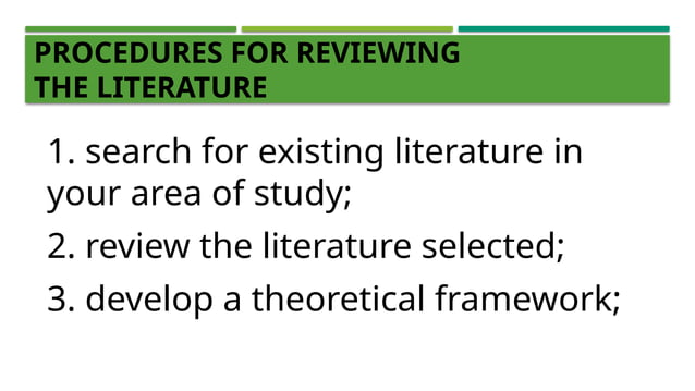 CHAPTER 2 - RRL - Practical Research 2 - SHS | PPTX