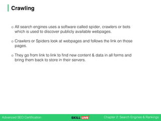 Chapter 2: Search Engines & Rankings | PPT