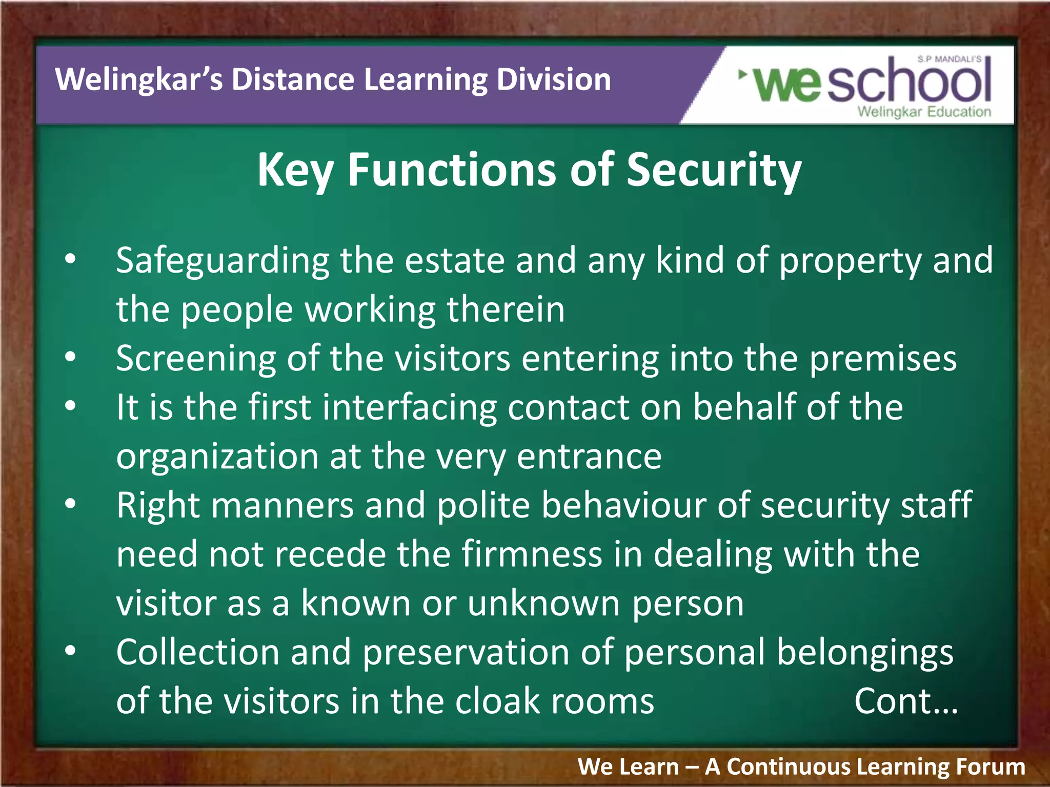 Security and Vigilance | PPTX