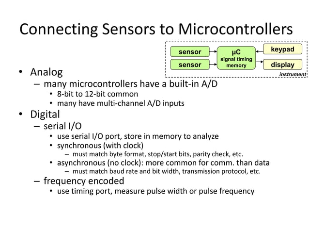Chapter 2 - Sensors Actuators Microcontrollers.pptx | Technology & Computing
