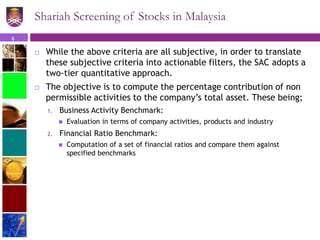 Chapter 2 Shariah Stock Screening | PPTX