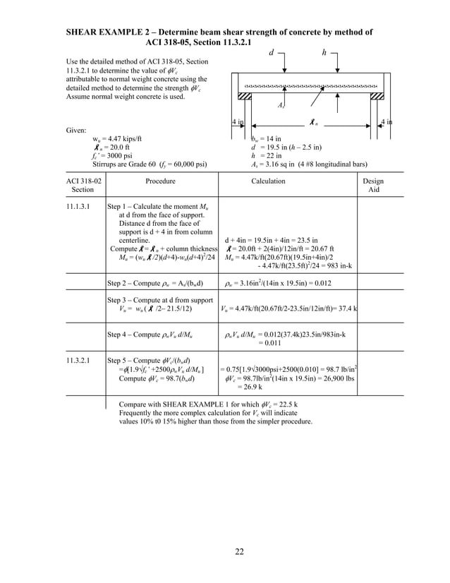 Chapter 2 shear design | PDF