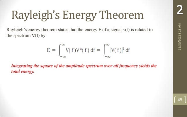 Chapter 2 signals and spectra,