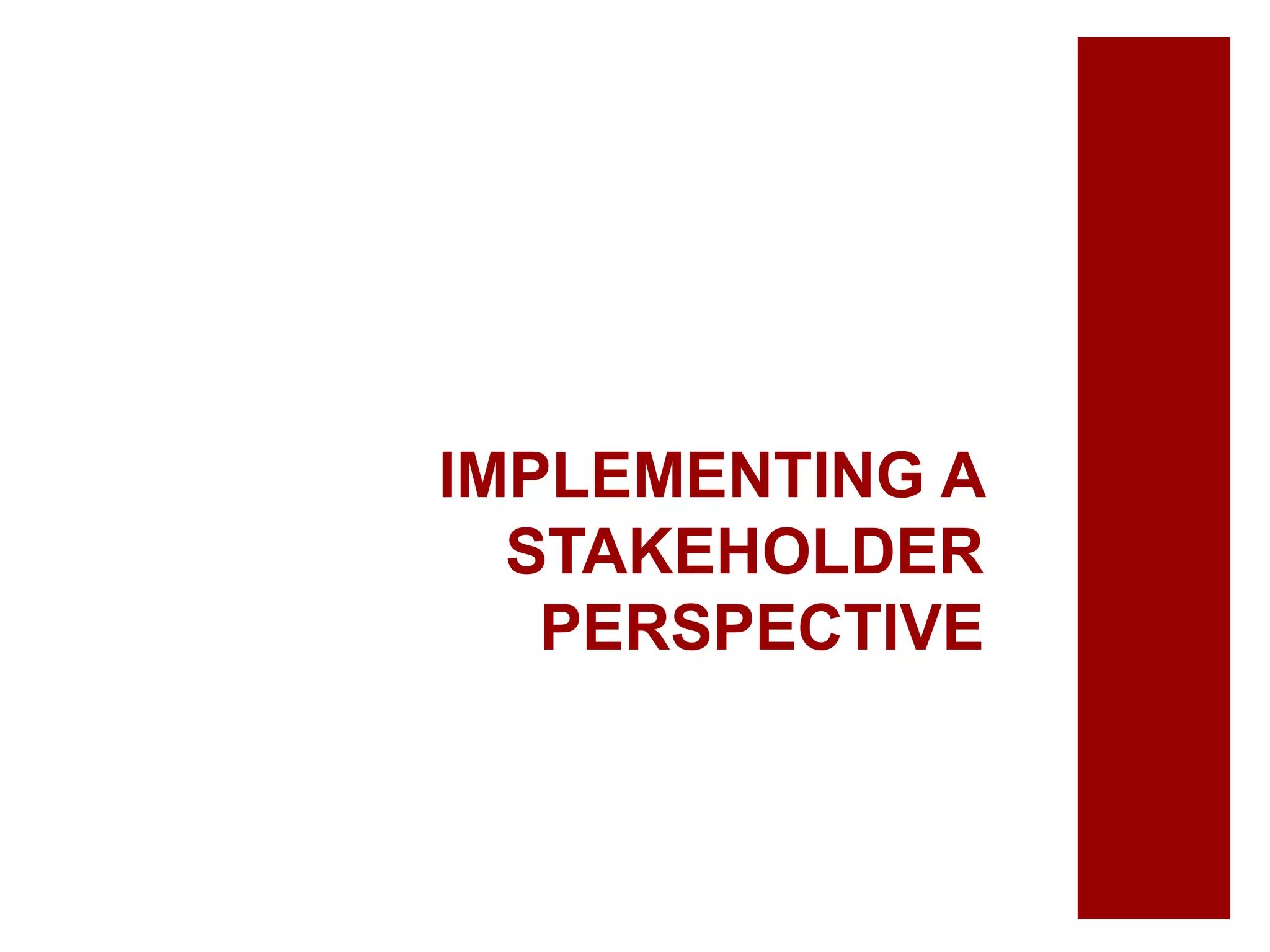 Chapter 2 Stakeholder Relationships, Social Responsibility, & Corporate ...