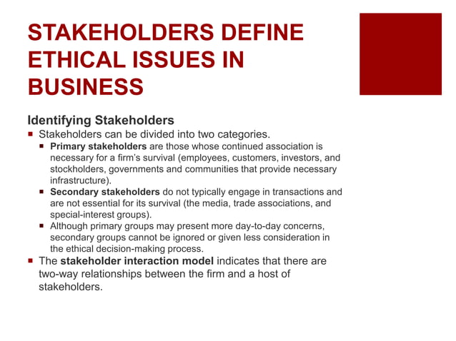 Chapter 2 Stakeholder Relationships, Social Responsibility, & Corporate Governance | PPTX ...