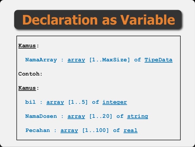 Data Structure Static Array