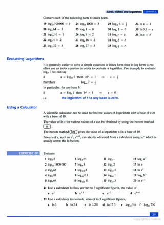 Chapter 2 surds indicies logarithms | PDF