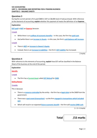 Chapter 2 - Balance Sheets Task C Solutions | PDF