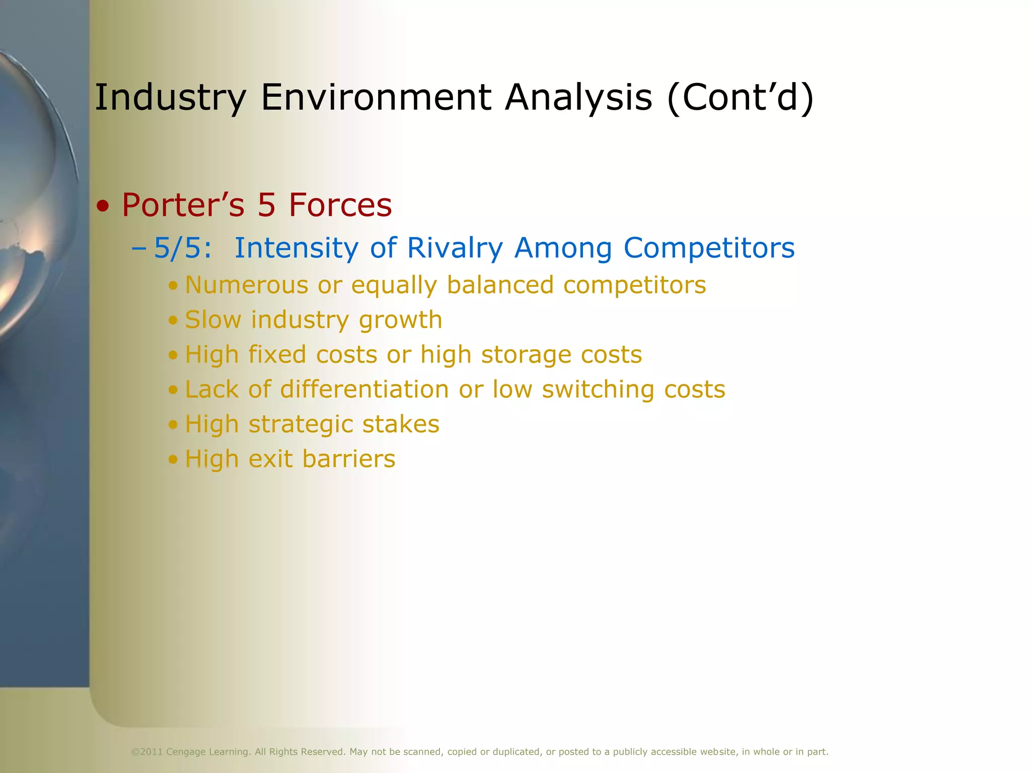 Chapter 2 the external environment- opportunities threats industry ...