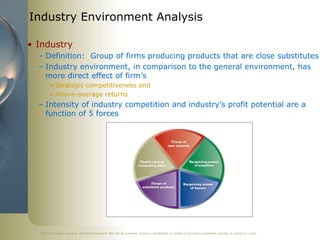 Chapter 2 the external environment- opportunities threats industry ...