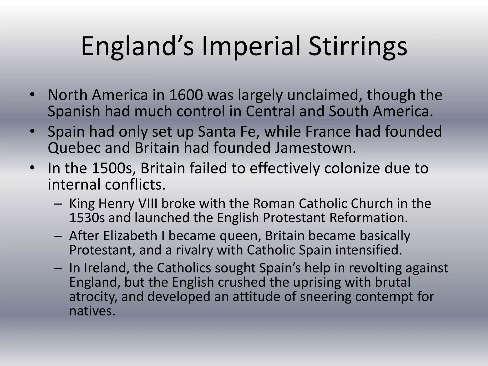 Chapter 2 - The Planting of English America | PPTX