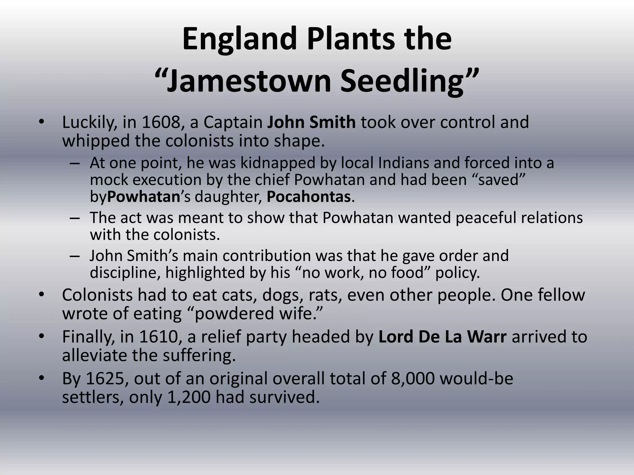 Chapter 2 - The Planting of English America | PPTX