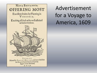 Chapter 2 - The Planting of English America | PPT