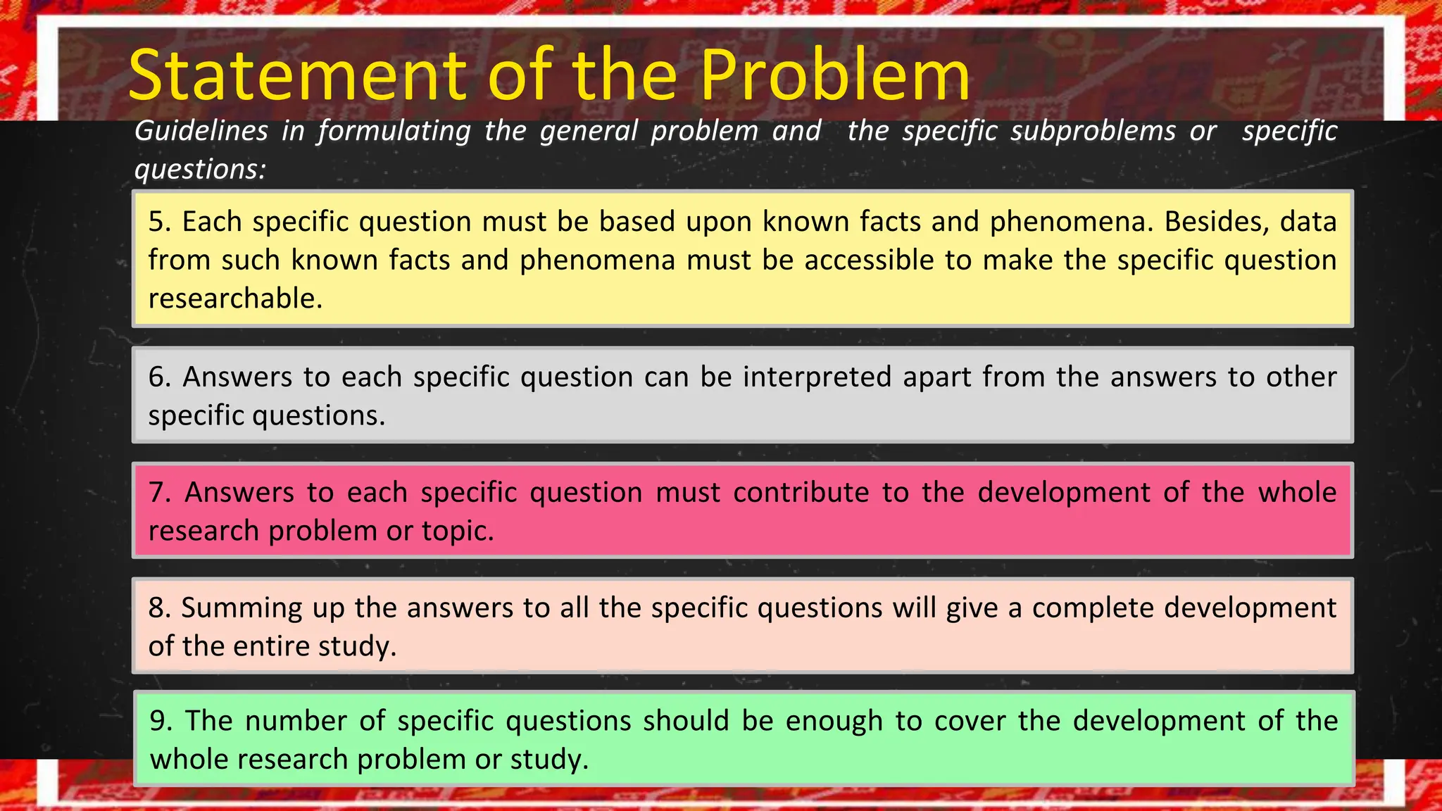 CHAPTER 2 - THE RESEARCH PROBLEM | PPTX