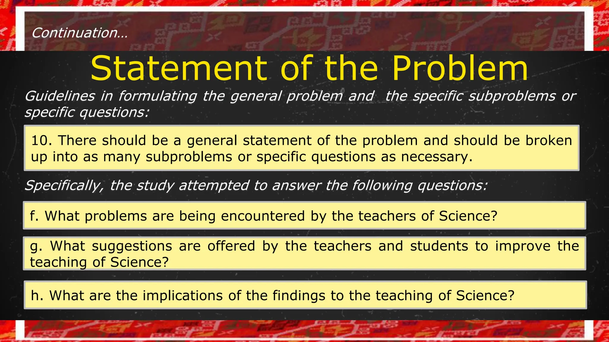 CHAPTER 2 - THE RESEARCH PROBLEM | PPTX