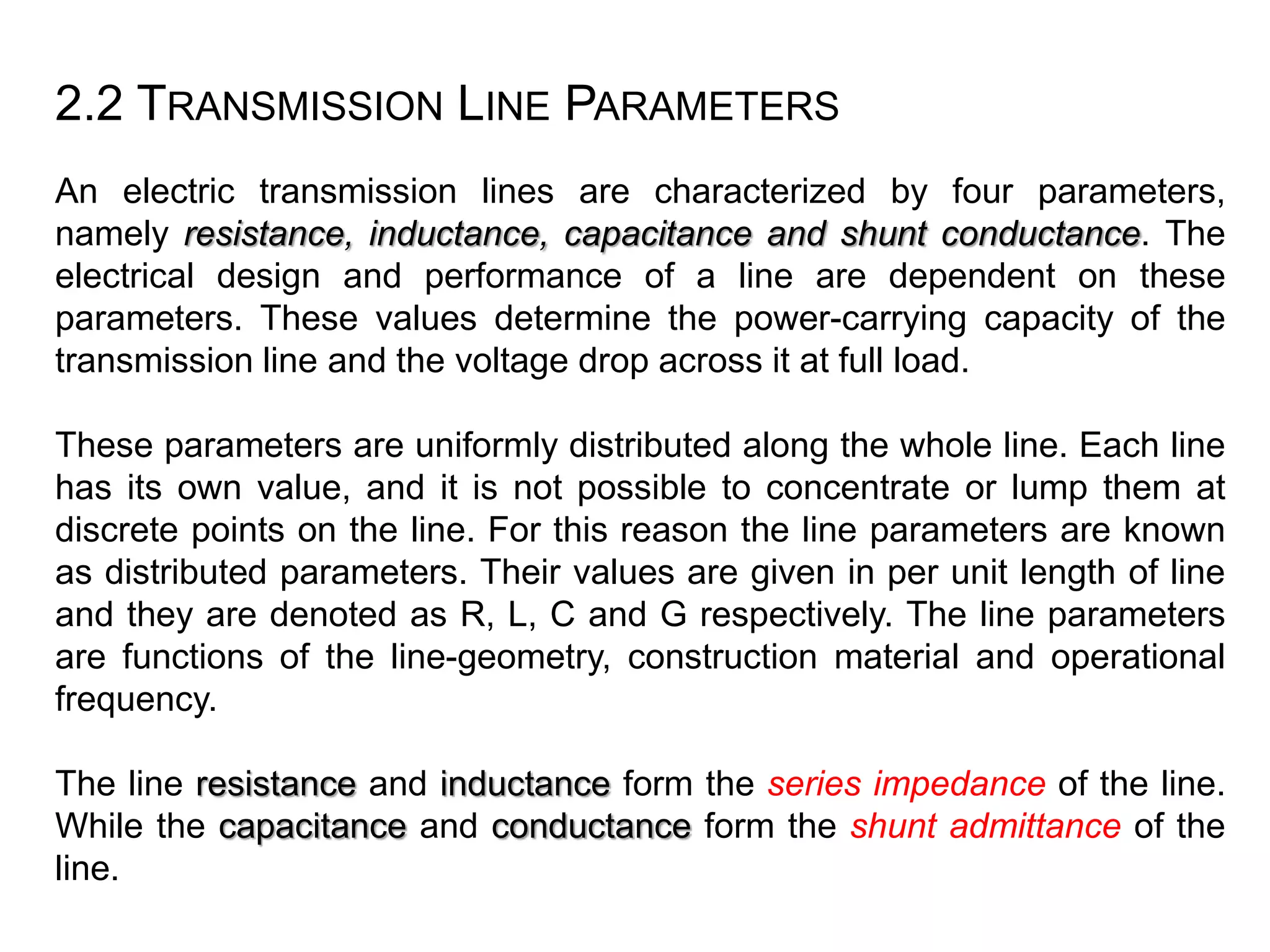 Chapter 2 transmission line parameters | PPT