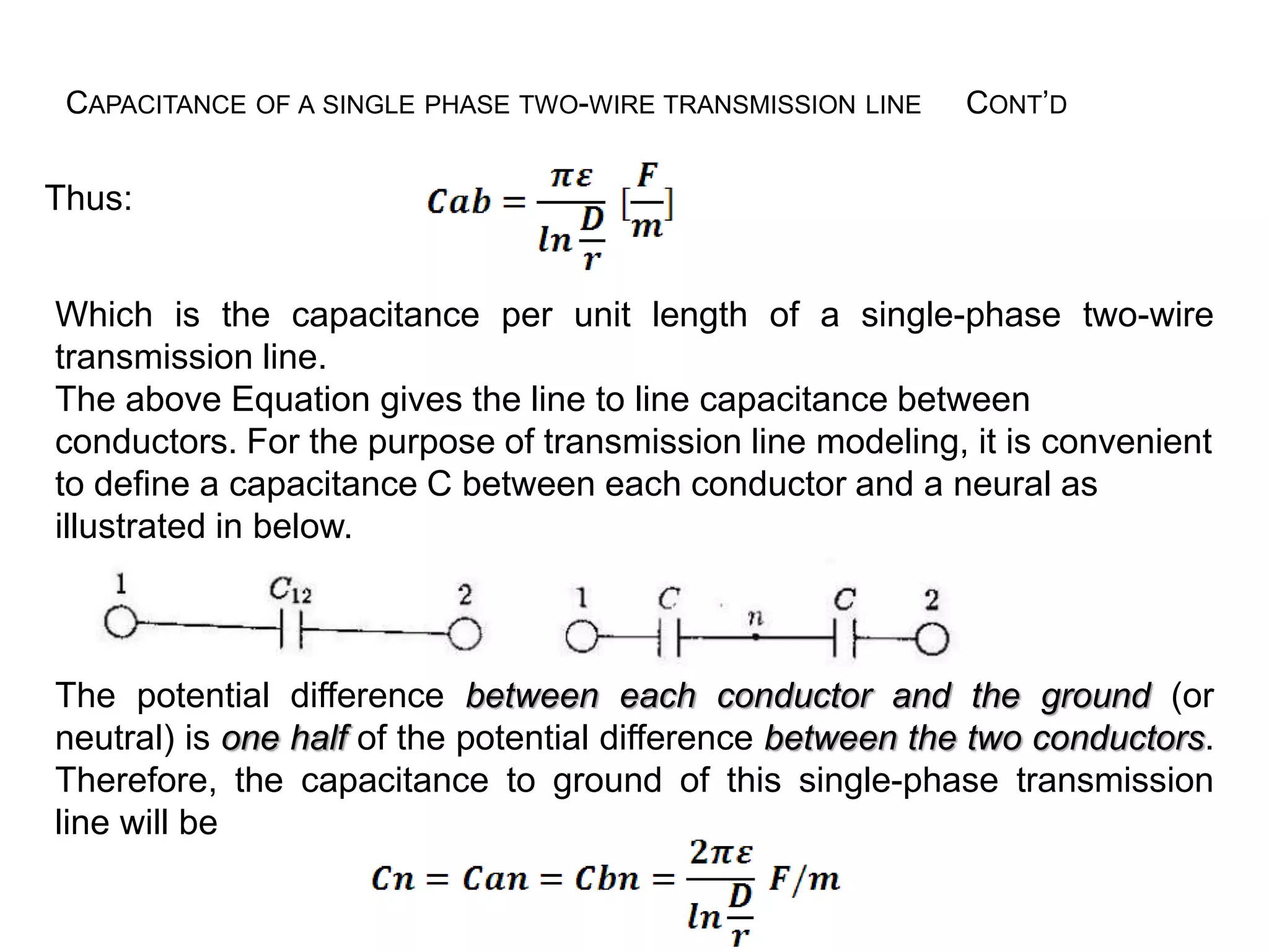 Chapter 2 transmission line parameters | PPT