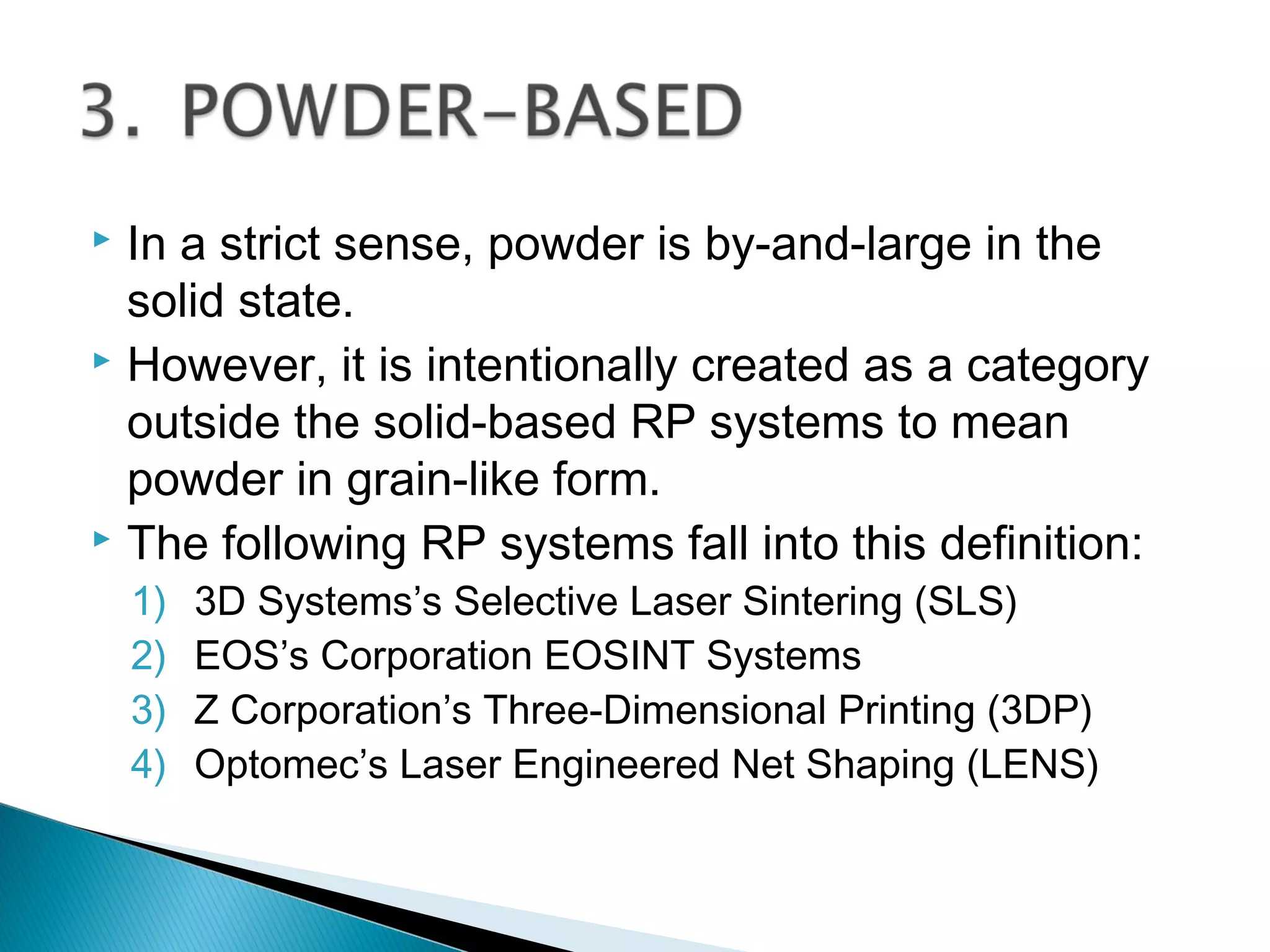 TYPES OF RAPID PROTOTYPING - ADDITIVE PROCESS | PPT