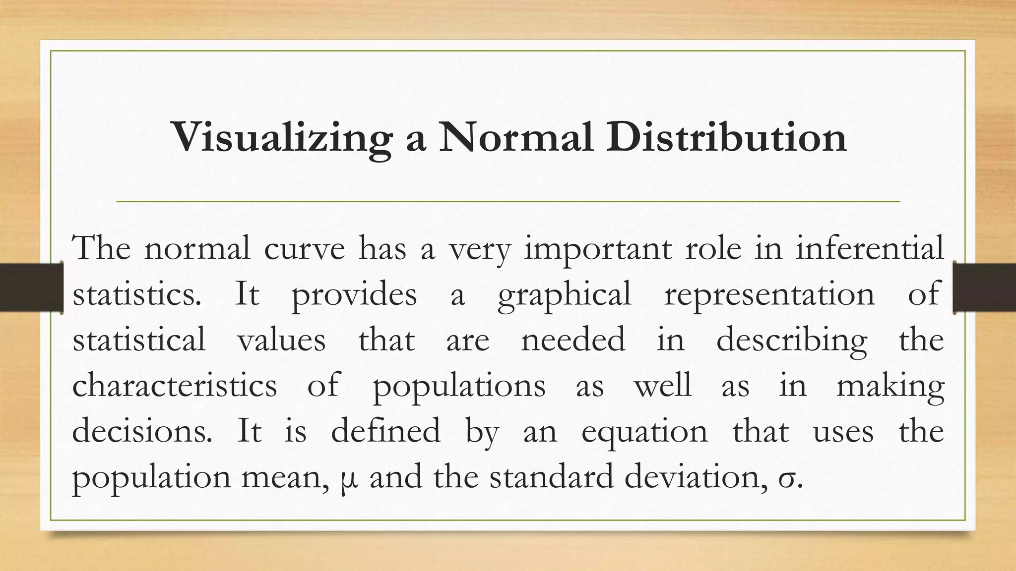 Chapter 2 understanding the normal curve distribution | PPTX