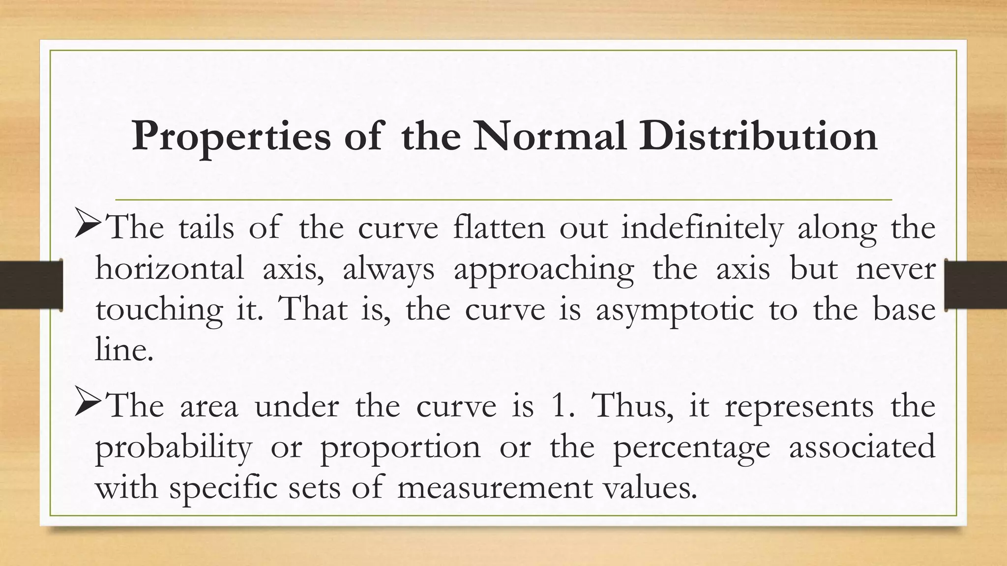 Chapter 2 understanding the normal curve distribution | PPTX