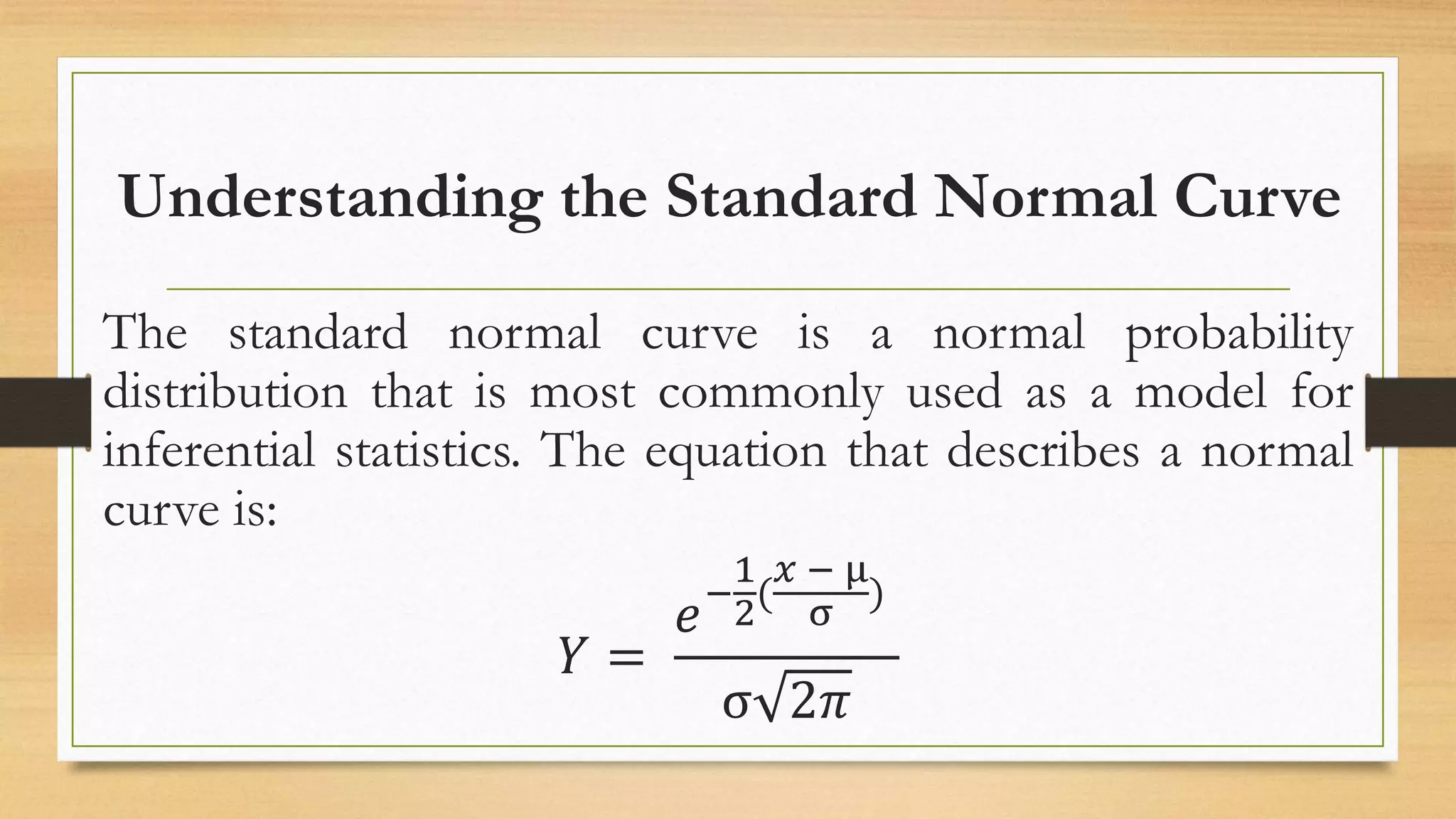 Chapter 2 understanding the normal curve distribution | PPTX