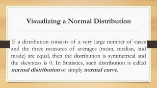 Chapter 2 understanding the normal curve distribution | PPTX