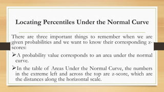 Chapter 2 understanding the normal curve distribution | PPTX