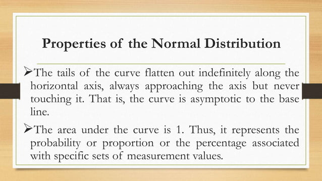 Chapter 2 understanding the normal curve distribution | PPTX
