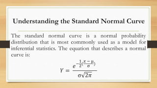 Chapter 2 understanding the normal curve distribution | PPTX