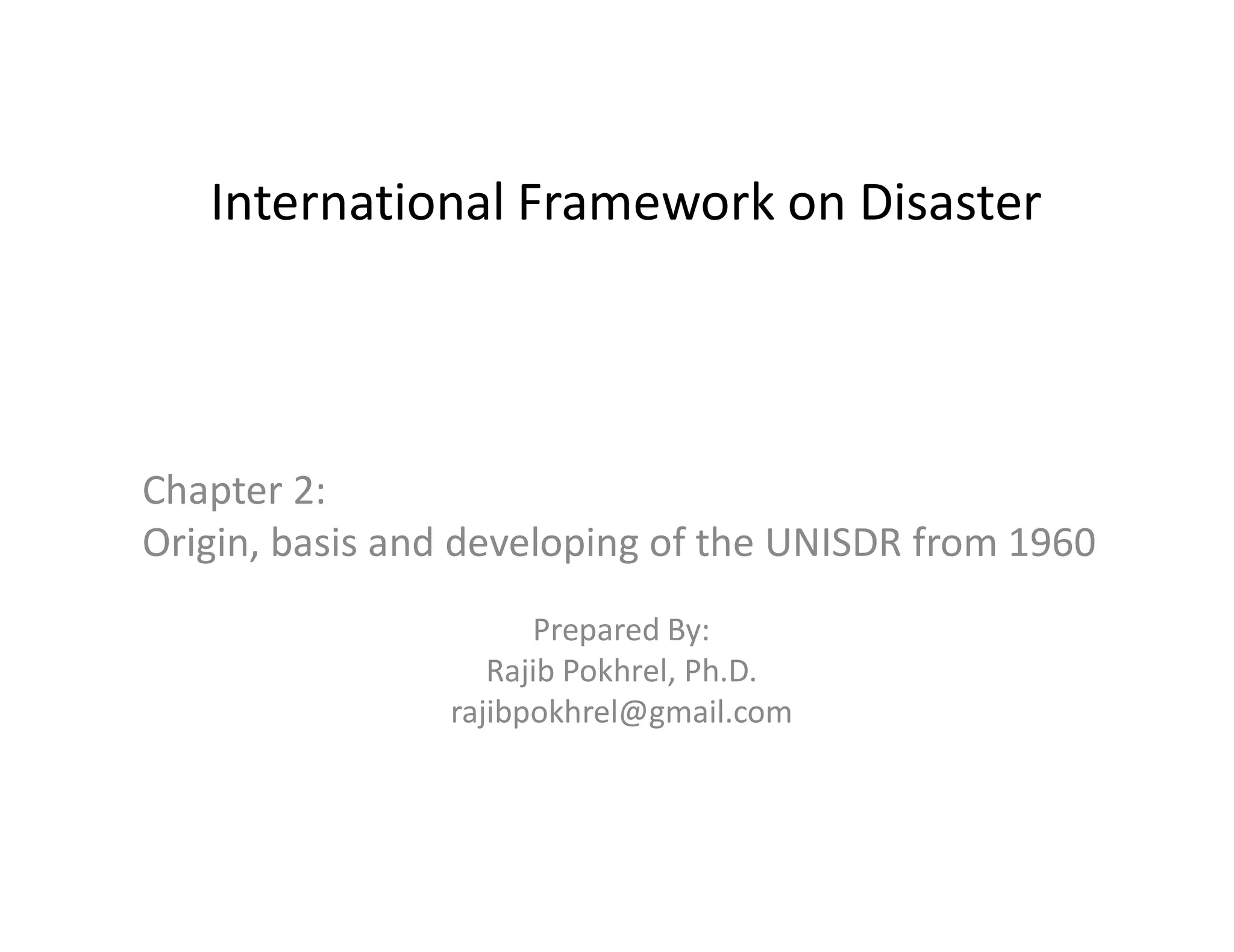 Chapter 2 unisdr from 1960 | PDF