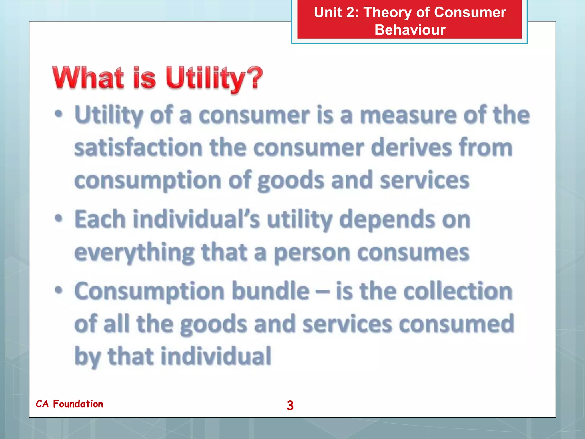 Theory of consumer behaviour | PPTX | Economy | Business and Finance