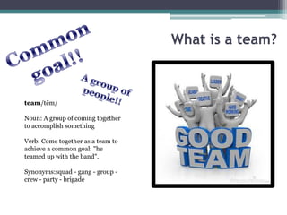 Chapter 2 what makes a good team | PPT