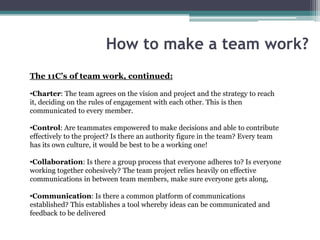 Chapter 2 what makes a good team | PPT