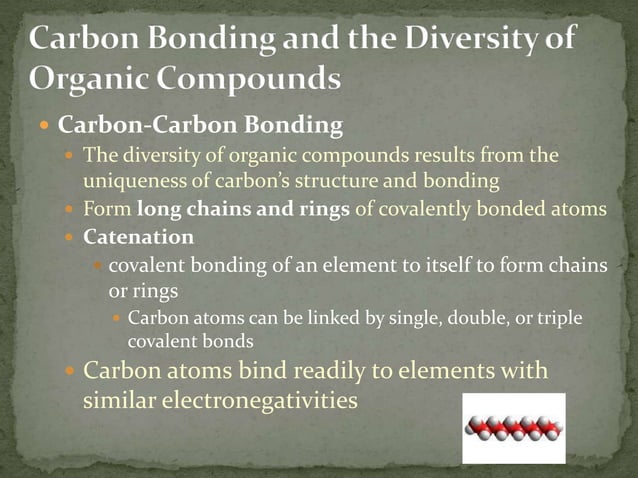 Chapter 20.1 : Introduction to Carbon and Organic Chemistry | PPTX