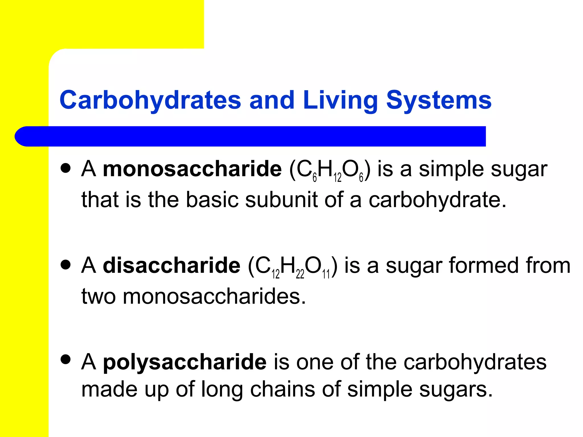 CARBOHYDRATES AND LIPIDS | PPT