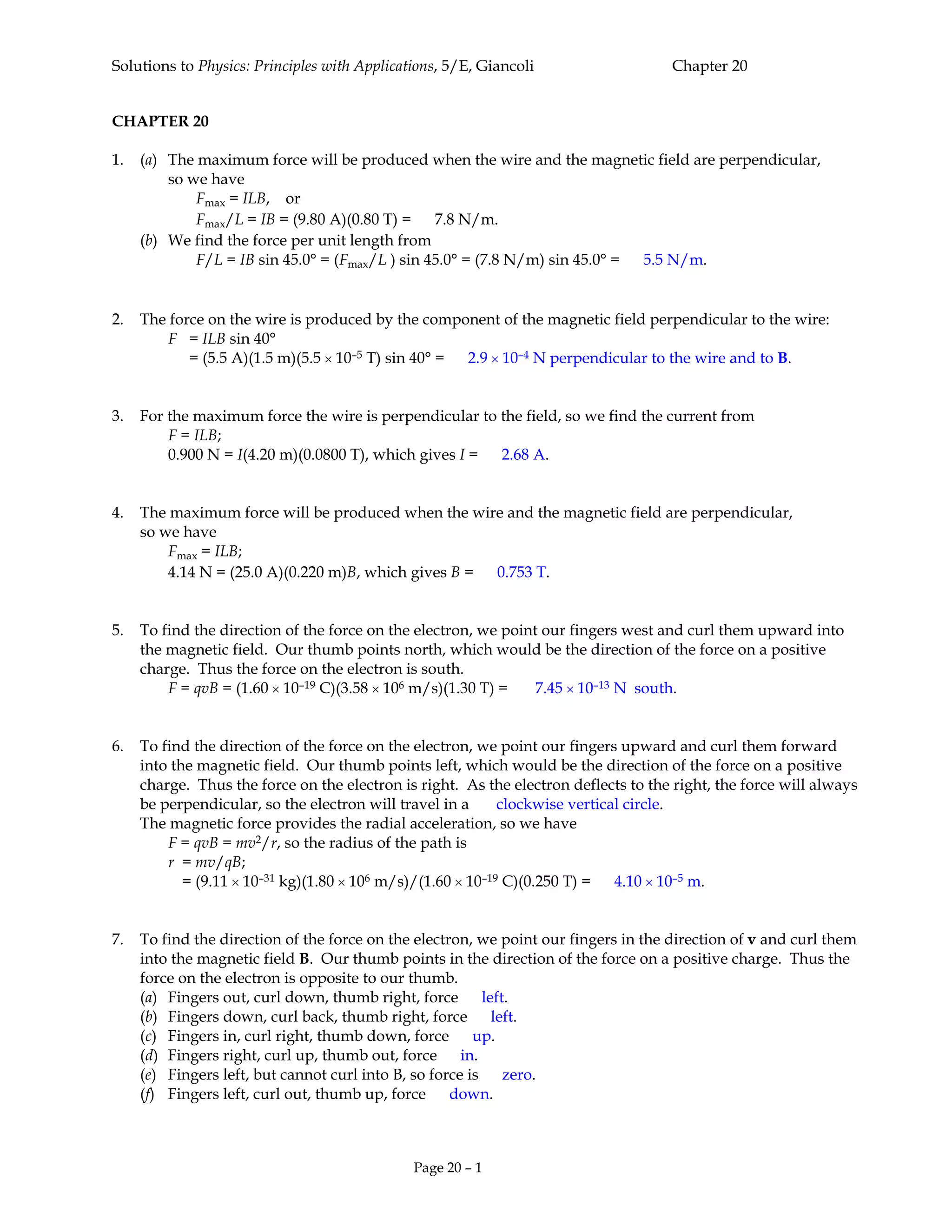 Chapter20 giancoli edisi 5 jawaban fisika | PDF