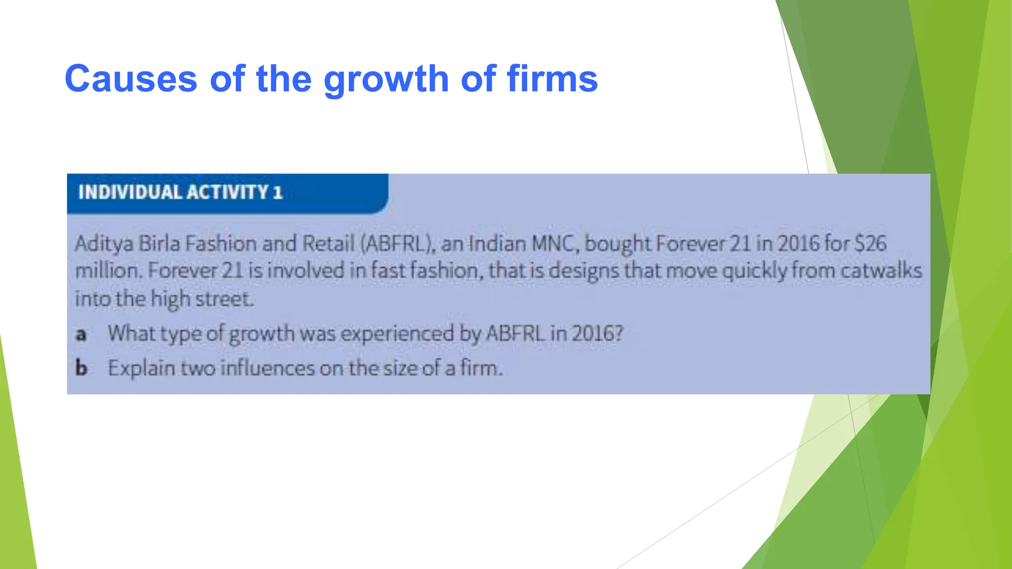Chapter 20 Firms in IGCSE economics presentation | PDF