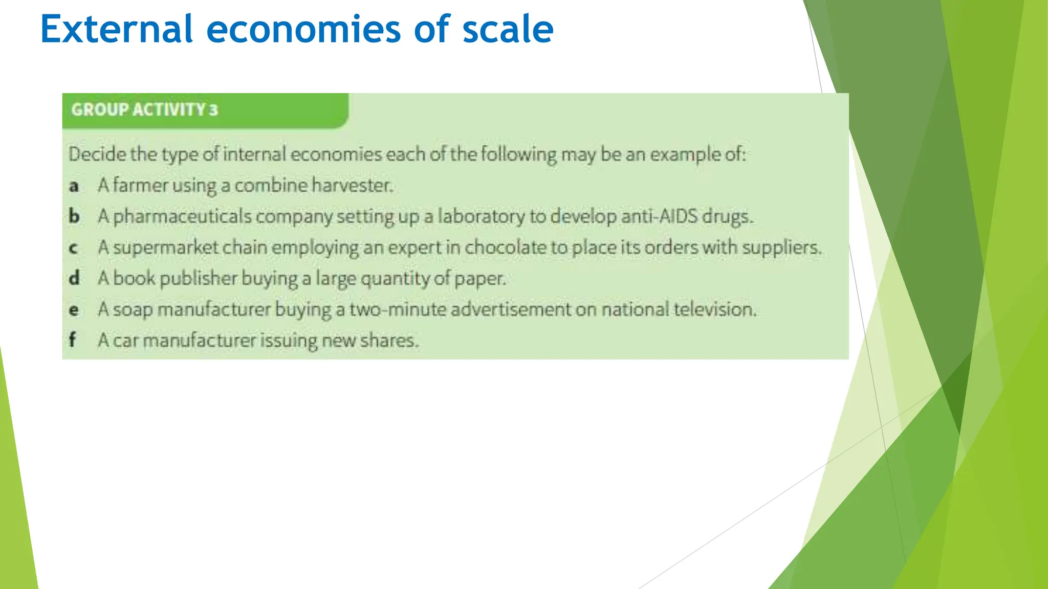 Chapter 20 Firms in IGCSE economics presentation | PDF