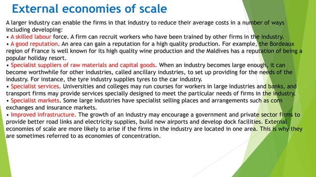 Chapter 20 Firms in IGCSE economics presentation | PDF | Mergers and ...