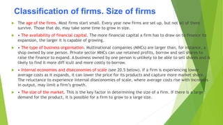 Chapter 20 Firms in IGCSE economics presentation | PDF