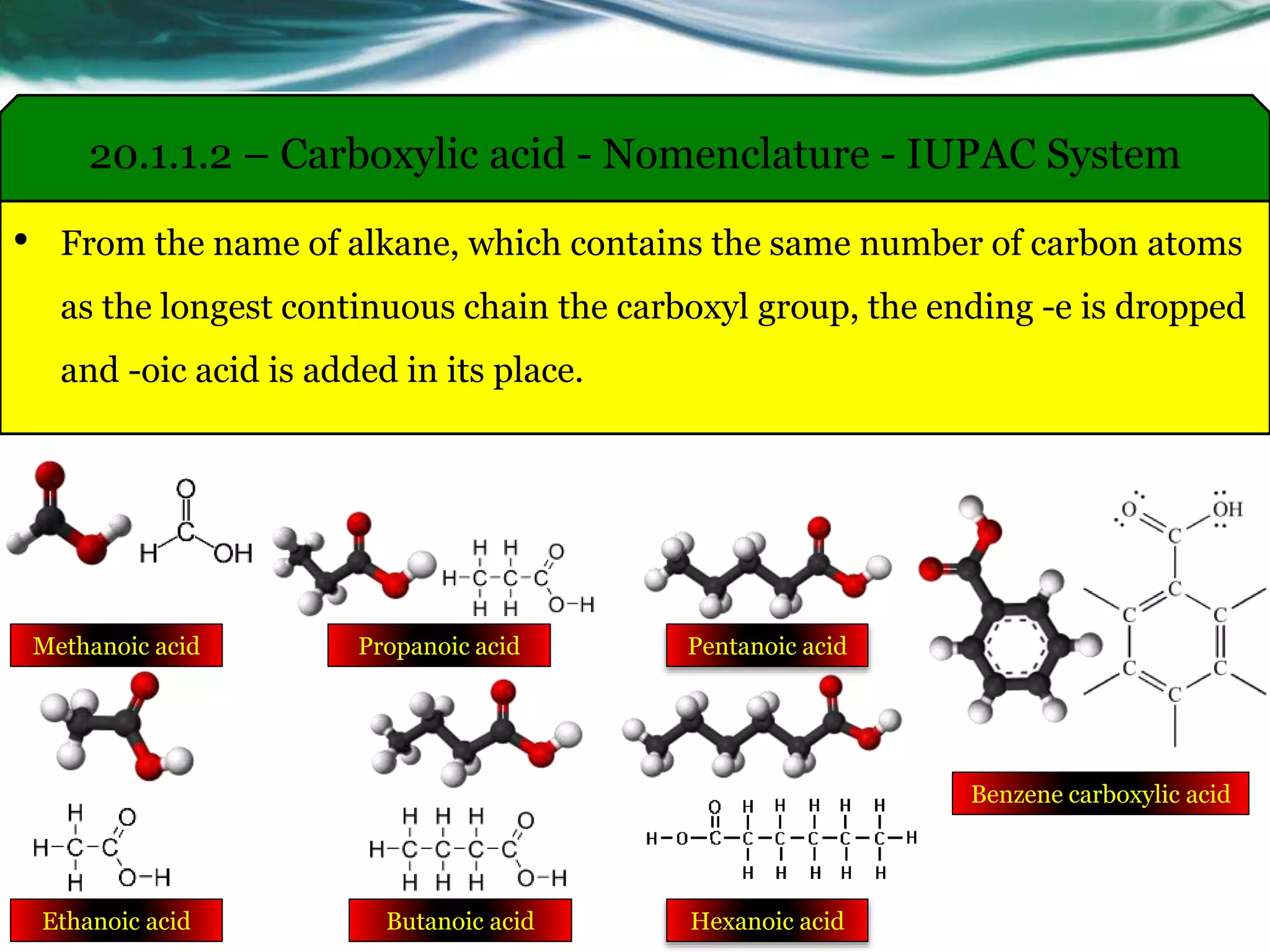 Chapter 20 carboxylic acids and functional derivatives | PPTX