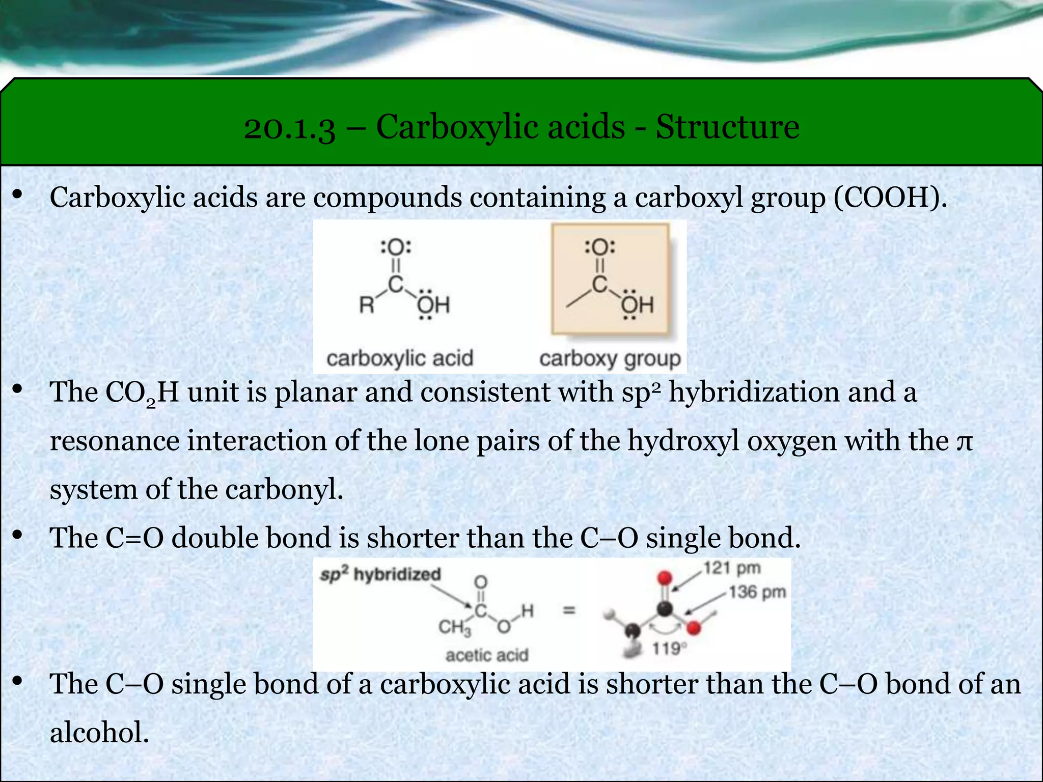 Chapter 20 carboxylic acids and functional derivatives | PPTX | Chemistry | Science