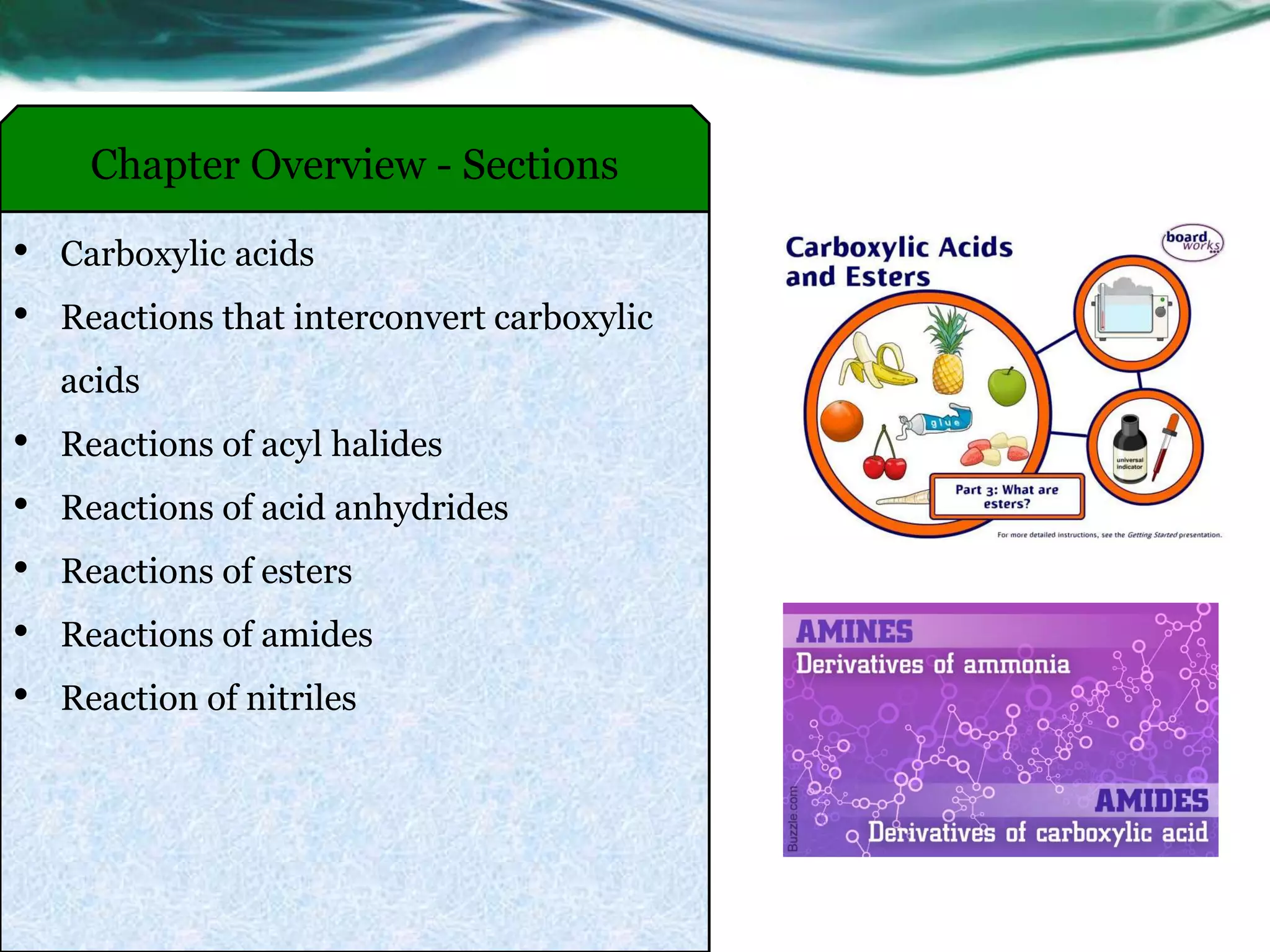Chapter 20 carboxylic acids and functional derivatives | PPTX