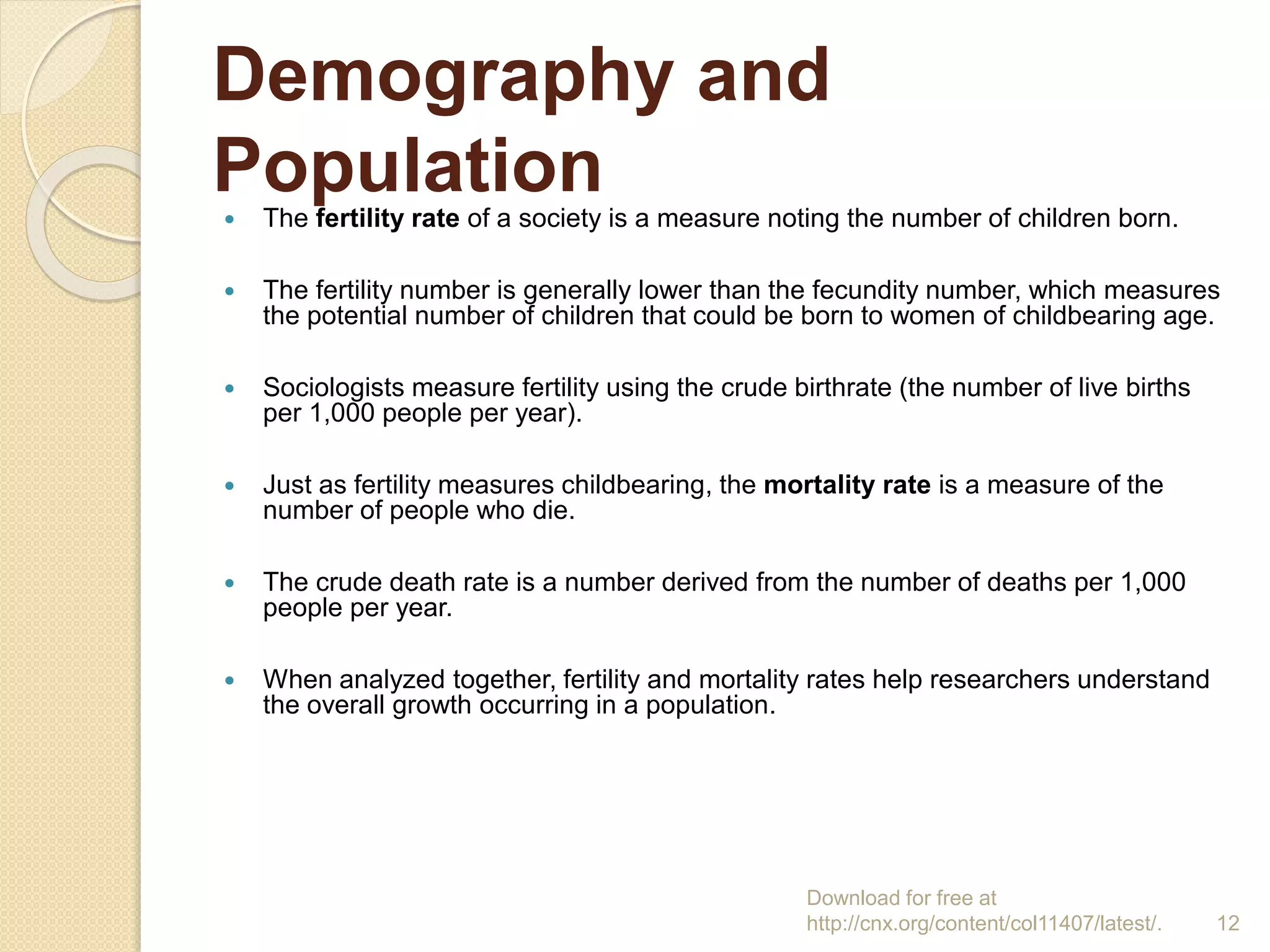 Chapter 20 population, urbanization, and the environment | PPTX