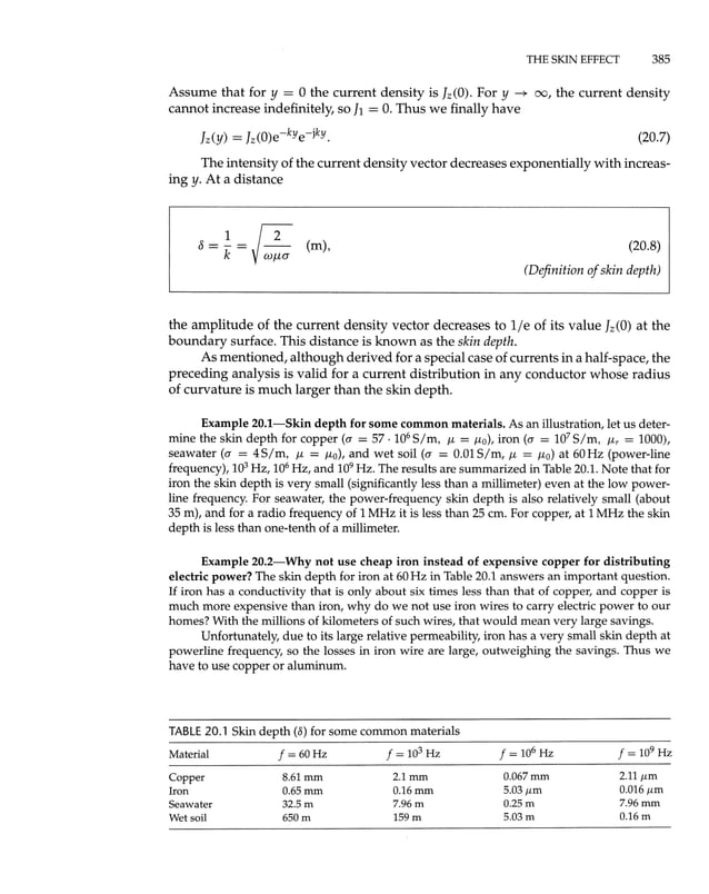 Chapter 20 the skin effect | PDF