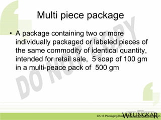 Packaging rules in the context of Distribution | PPT