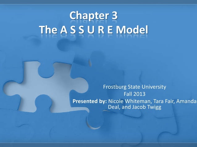 Chapter 3 ASSURE Model | PPTX