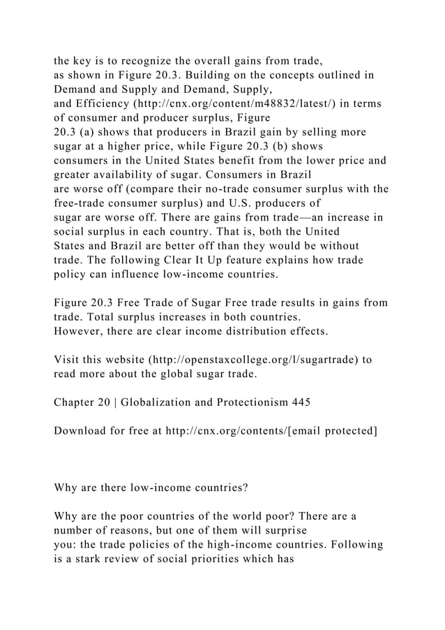 Chapter 20 Globalization and Protectionism in the text Princi.docx