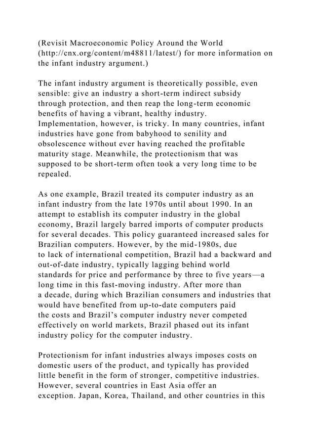 Chapter 20 Globalization and Protectionism in the text Princi.docx